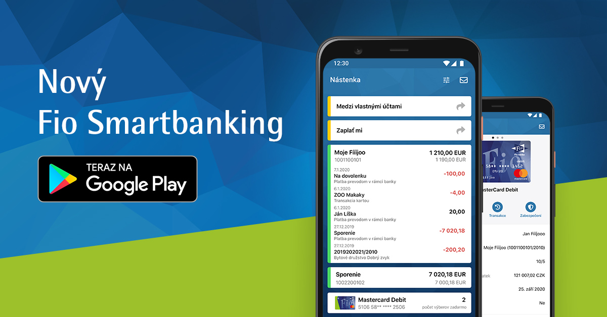 Fio banka prináša nový Smartbanking pre Android | Fio banka